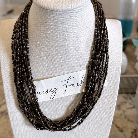 Silpada | Jewelry | Silpada Multistrand Brown And Seed Bead Necklace ...